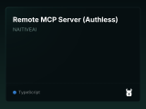 Remote Mcp Server Authless By Naitiveai Glama