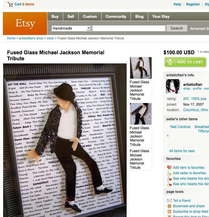 Etsy-find: A Michael Jackson Tribute in Fused Glass | Andrew Page on Glass