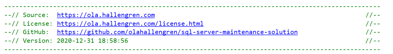 Updating Your Ola Hallengren Scripts - Glenn's SQL Server Performance