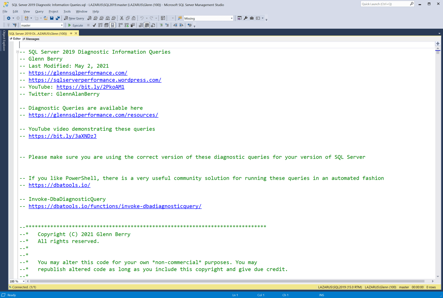 SQL Server Diagnostic Information Queries for May 2021 - Glenn's SQL Server Performance