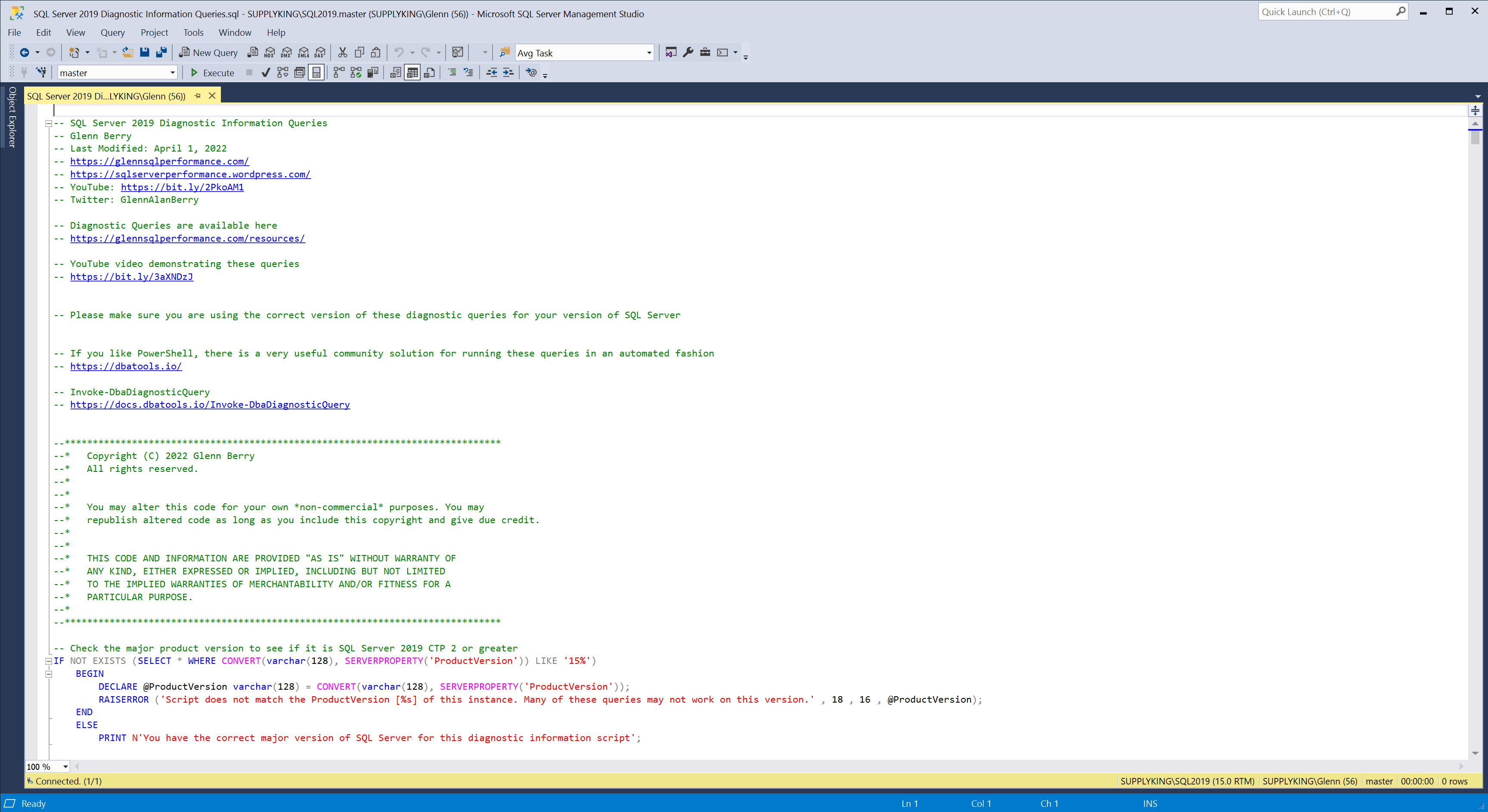 SQL Server Diagnostic Information Queries for April 2022 - Glenn's SQL Server Performance