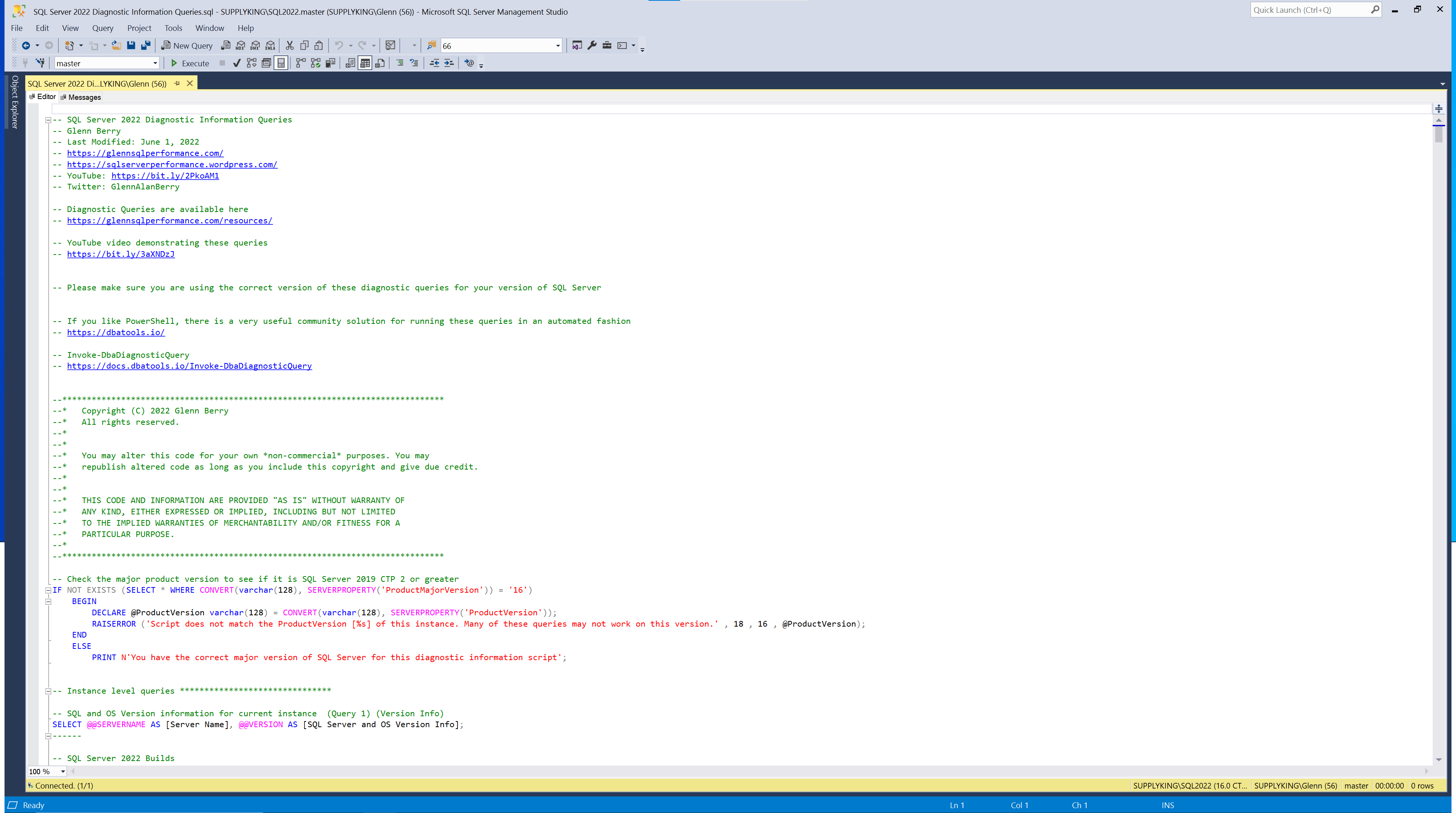 SQL Server Diagnostic Information Queries for June 2022 - Glenn's SQL Server Performance