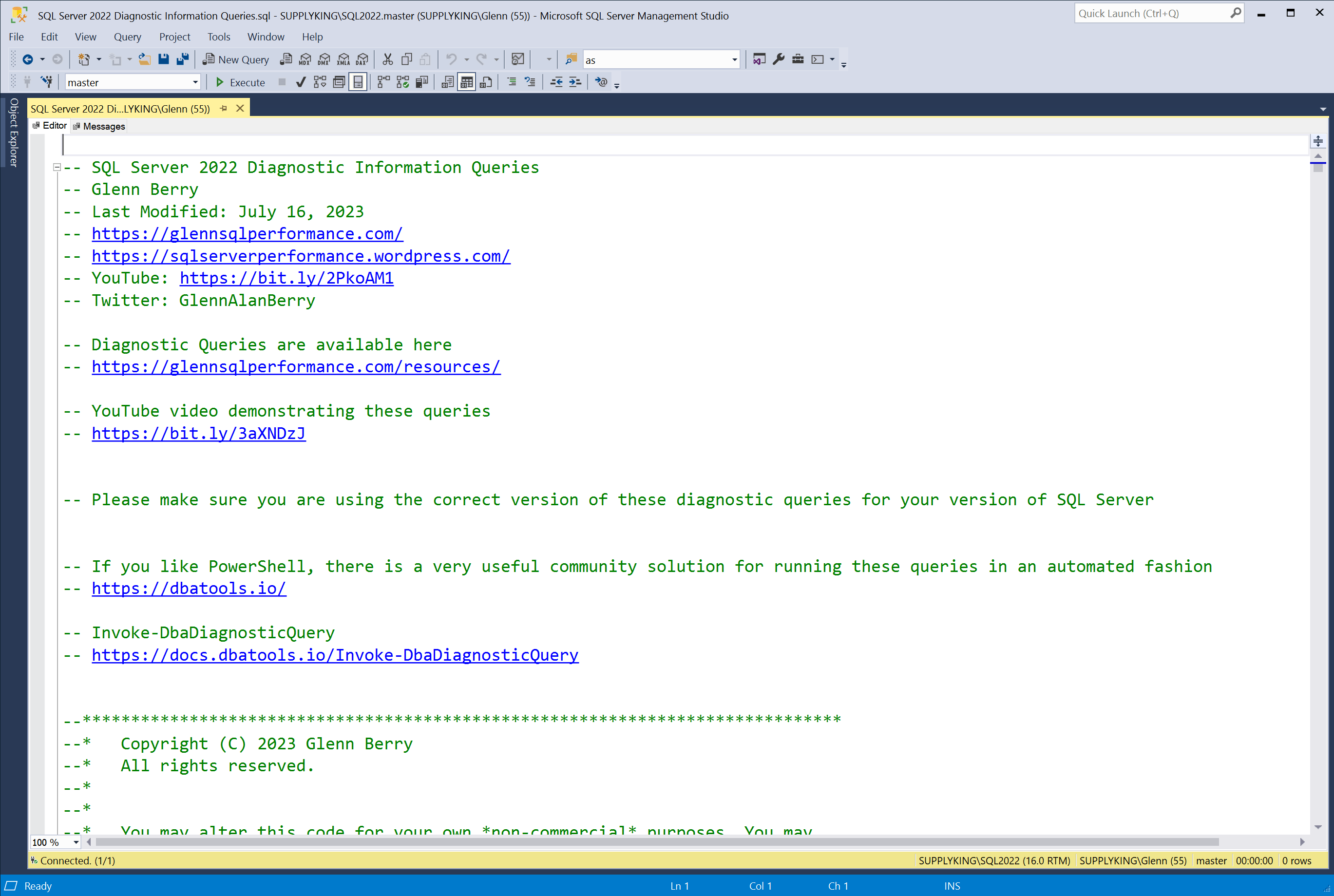Resources - Glenn's SQL Server Performance