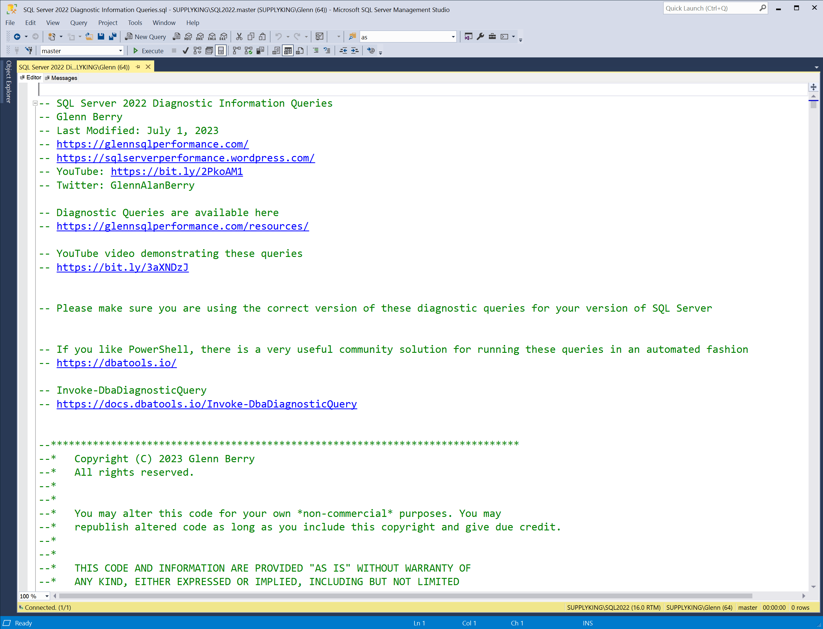 SQL Server Diagnostic Information Queries for July 2023 - Glenn's SQL Server Performance