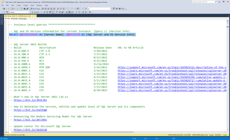 Sql Server 2022 Cumulative Update 7 Glenns Sql Server Performance