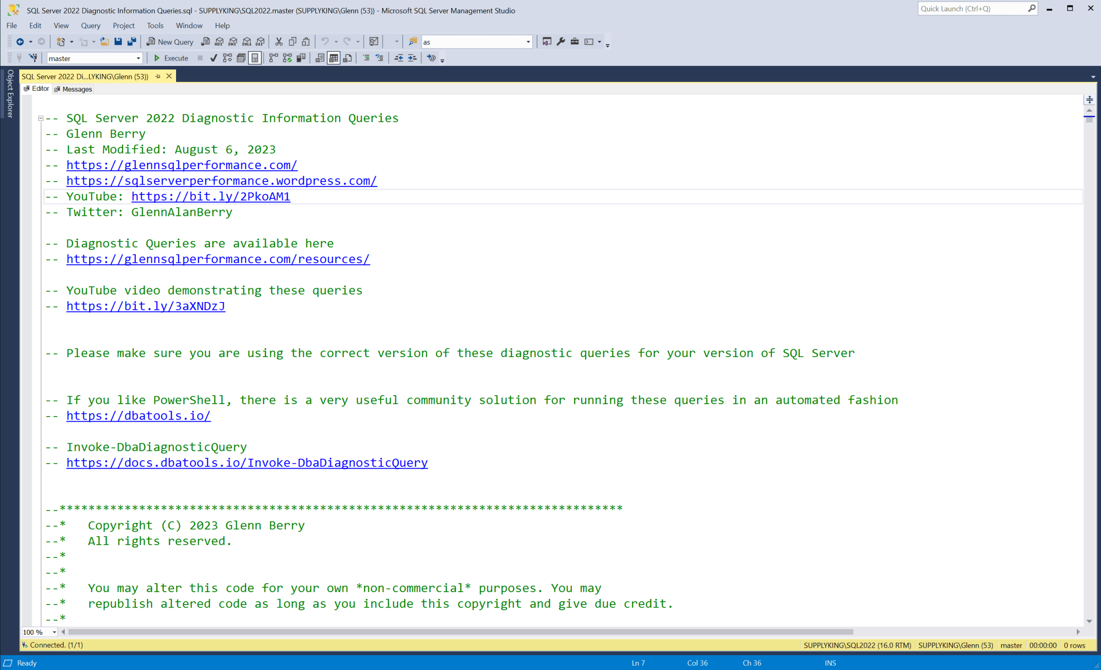 Sql Server Diagnostic Information Queries For August 2023 Glenns Sql Server Performance