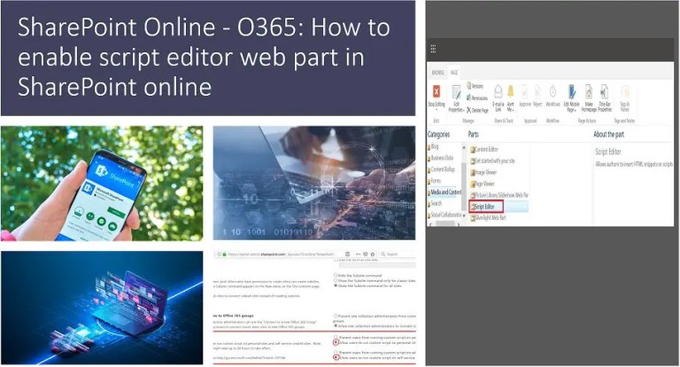 In 2 Steps Enable Script Editor Webpart in SharePoint online - Global SharePoint