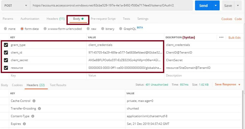 In 4 steps access SharePoint online data using postman tool - Global SharePoint Diary