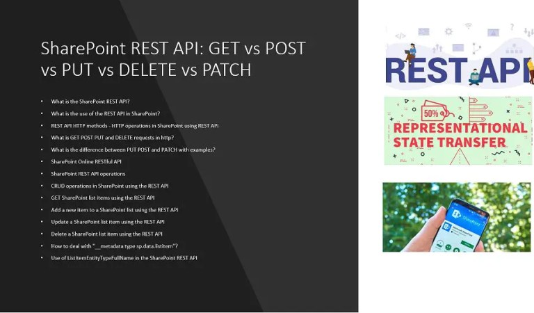 SharePoint Online REST API: GET vs POST vs PUT vs DELETE vs PATCH - Global SharePoint