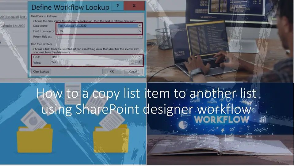 Best way to copy list item to another list using SharePoint designer workflow in 2 steps ...
