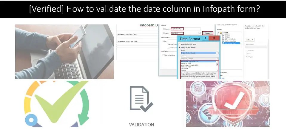 How to validate the date column in Infopath form in 3 steps - Global SharePoint