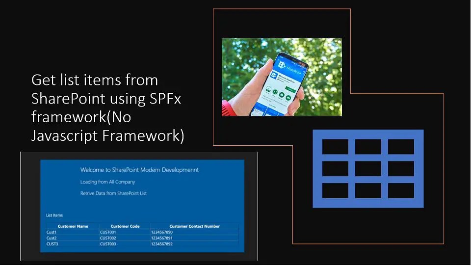 Retrieve Sharepoint List Items Using Spfx No Javascript Framework Archives Global Sharepoint