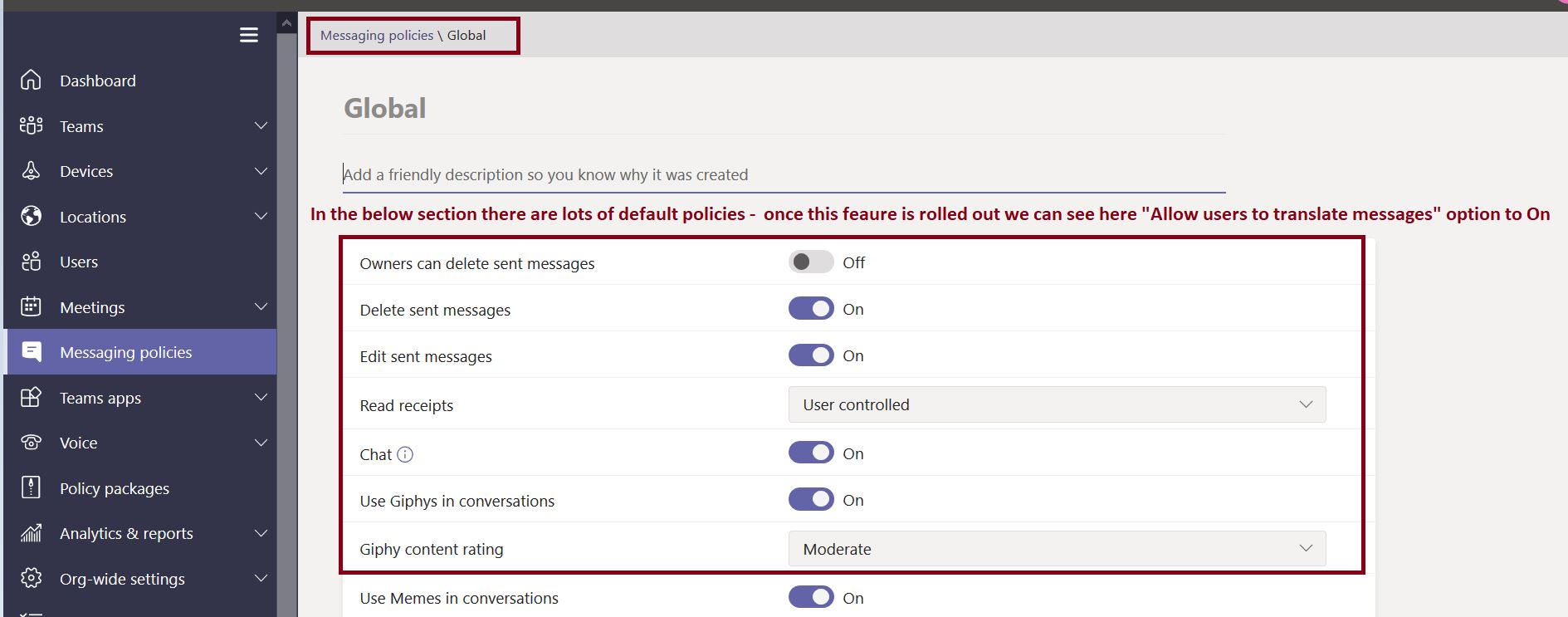 How to turn on inline message translation in Microsoft Teams? - Global SharePoint