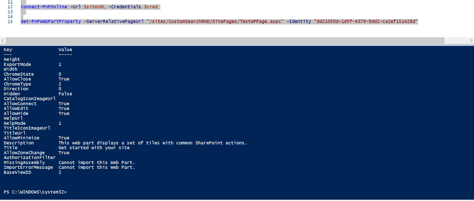 Get All Webparts from Pages in a Site using PowerShell in SharePoint Online - Global SharePoint