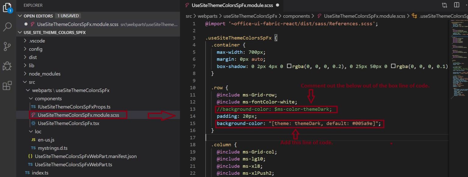 Customize SharePoint Theme Colors: Use Theme Color in SharePoint SPFx ...