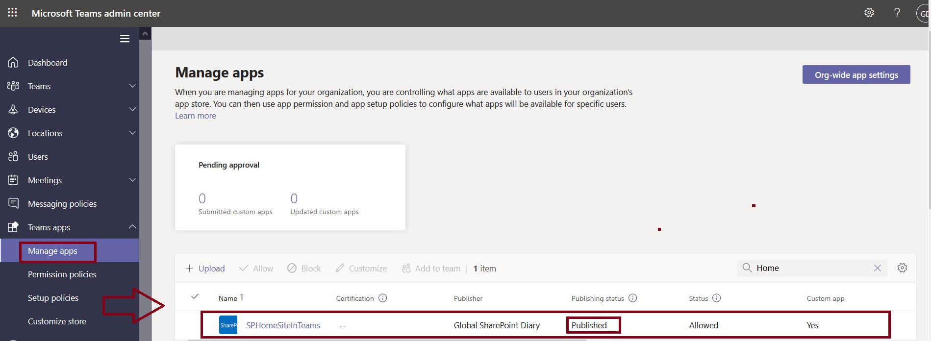 Configure SharePoint Online home site app in Microsoft Teams step by step - Global SharePoint