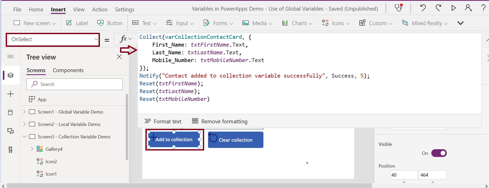 Best way to work with collection variable in PowerApps - Microsoft 365 ...