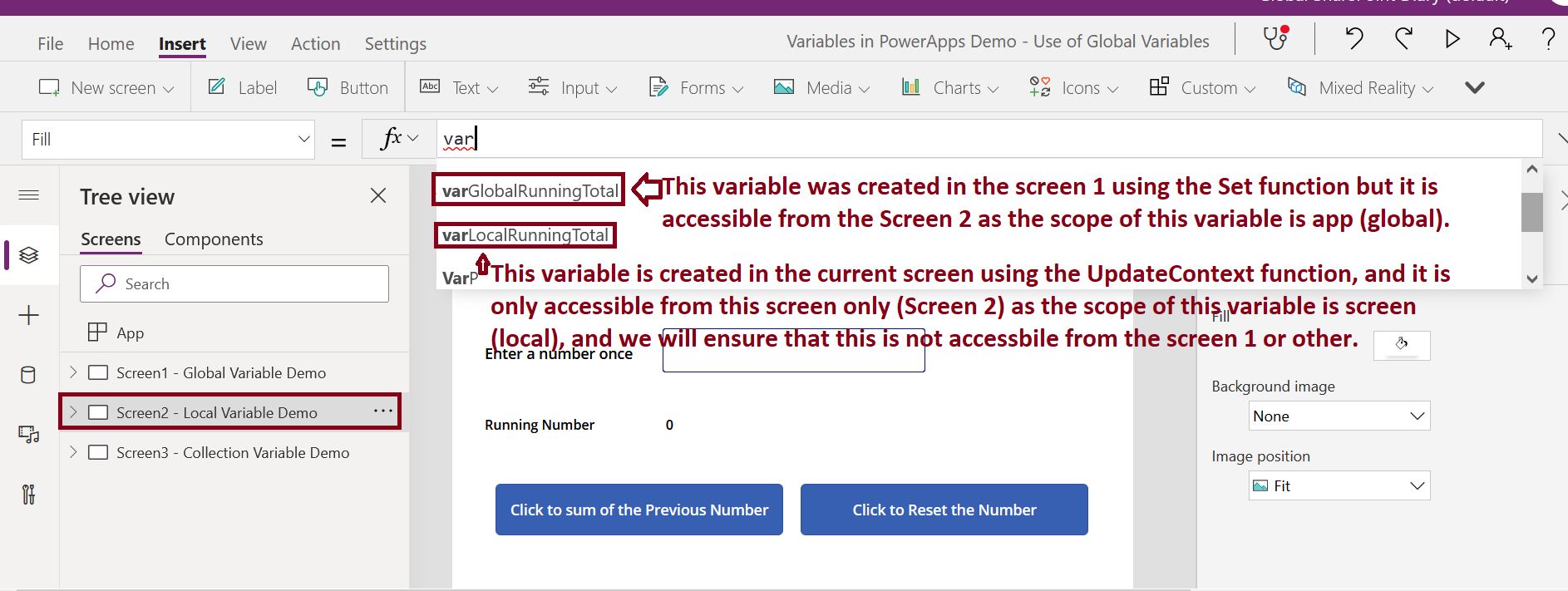 Set and UpdateContext function in PowerApps: Understand the difference between Set and ...