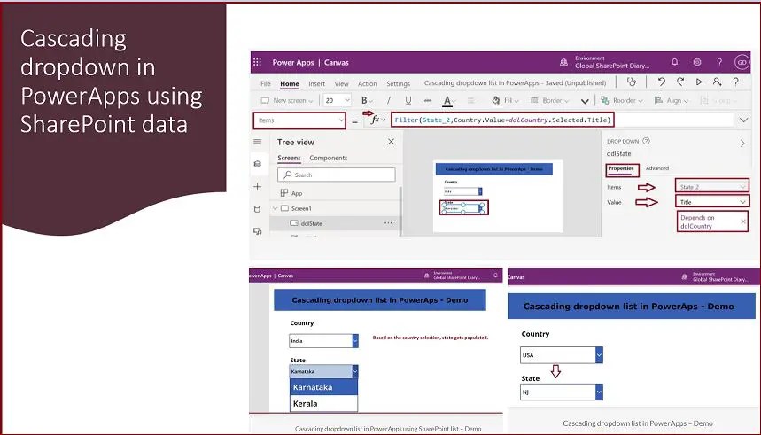PowerApps dropdown Items manual Archives - Global SharePoint