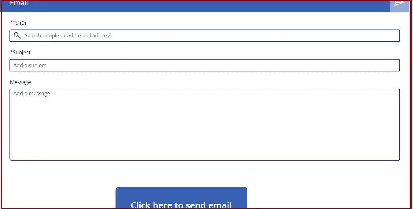 PowerApps send email from button click - Global SharePoint