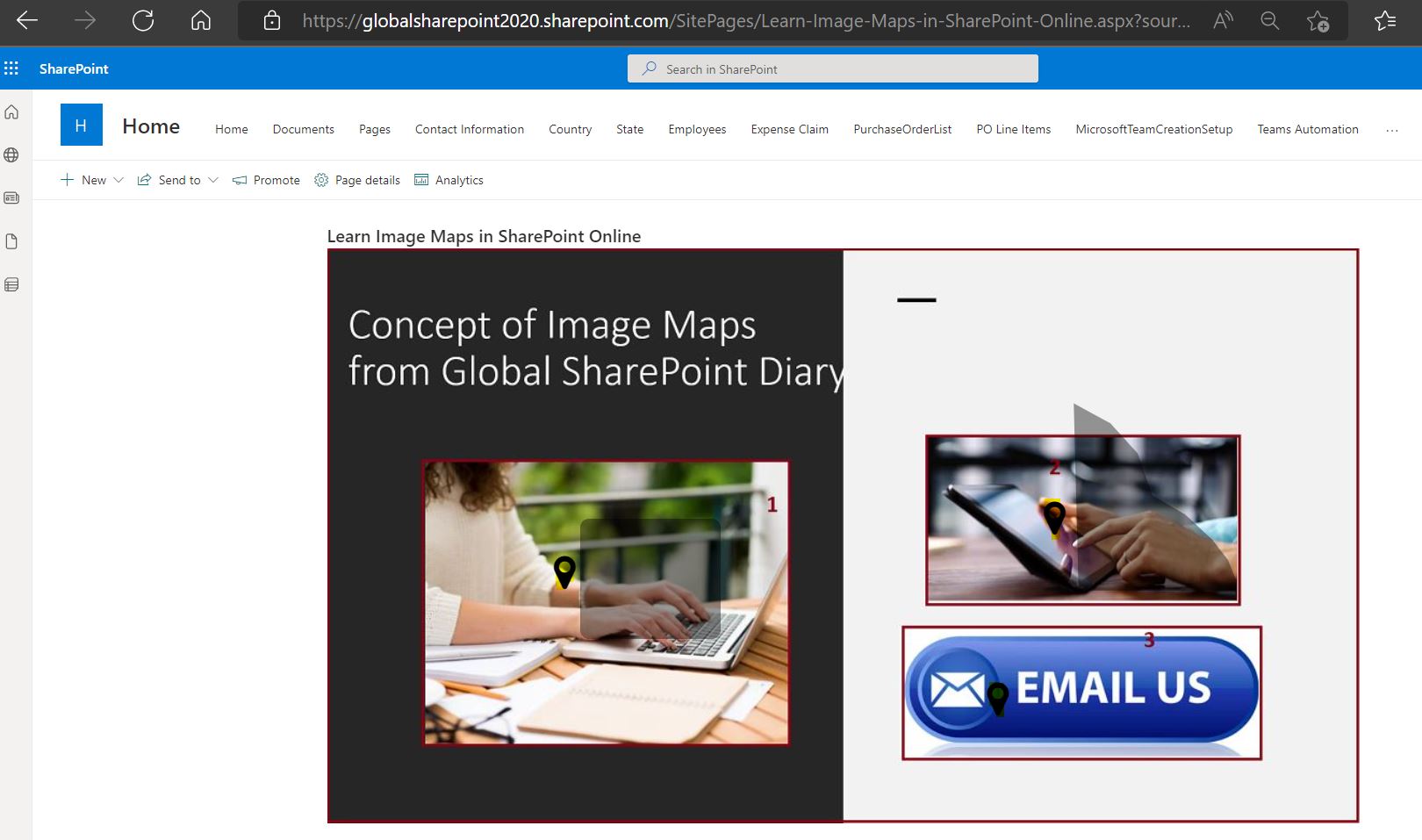 Image Maps in HTML and SharePoint Online - Global SharePoint