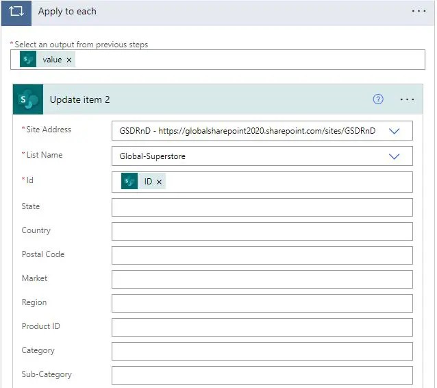 Best way to update SharePoint list with more than 5000 items using Power Automate - Global ...