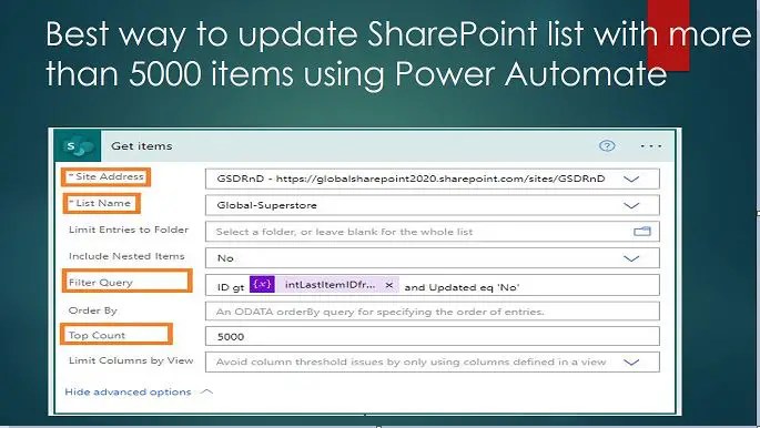 Update SharePoint list with more than 5000 items Archives - Global SharePoint