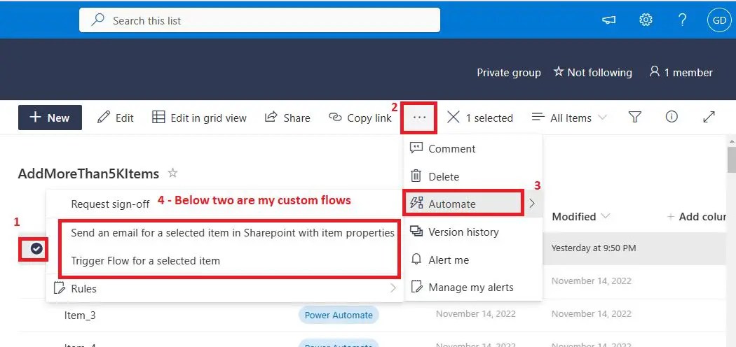 Trigger Power Automate for a Selected Item in SharePoint Online to Boost Your Productivity ...