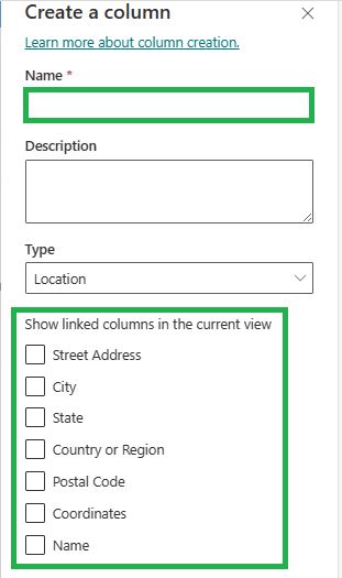 Power Automate: SharePoint Online Create Location Column - Global SharePoint