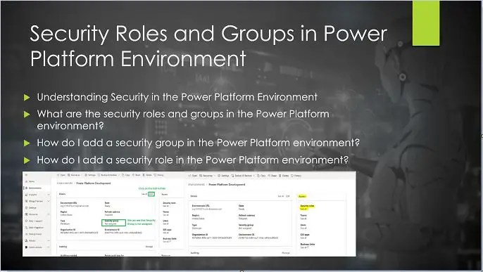Security Roles And Groups In Power Platform Environment Global Sharepoint