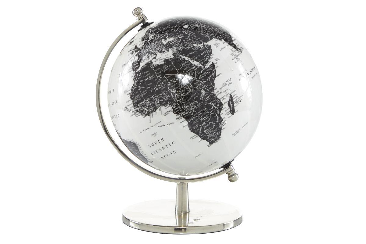 Decorative PVC Globe On Aluminum Metal Base, 11″ | Globedecor