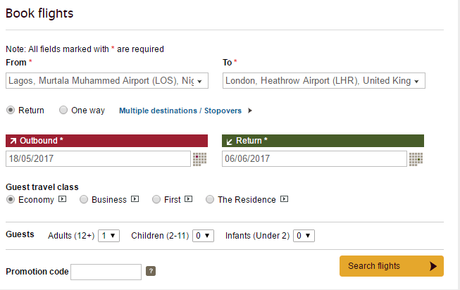 Etihad Airways Nigeria: How To Book Flight Online And Their Contact ...
