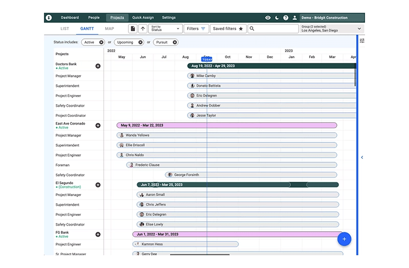 LaborChart For Construction Vs Bridgit Bench Comparison - Bridgit