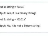 Program To Check Whether The Given String Is A Binary String Or Not
