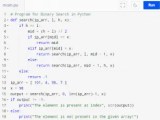 Program For Binary Search In Python Go Coding