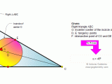 Go Geometry Problem 361 Right Triangle Incircle Incenter Tangency