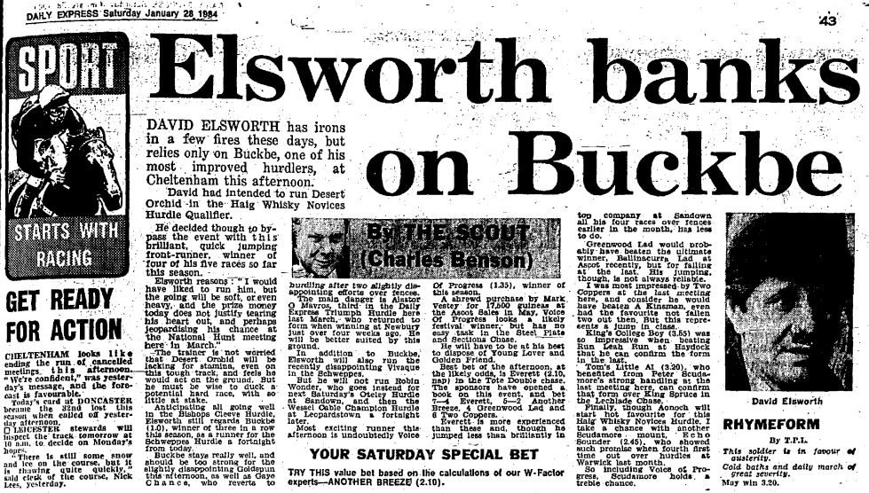 On this day in 1984 – Going Behind