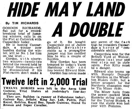 On this day in 1976 – Going Behind