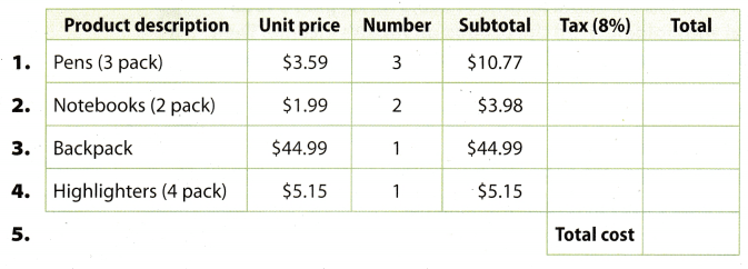 Texas Go Math Grade 7 Lesson 13.1 Answer Key Calculating Sales and ...