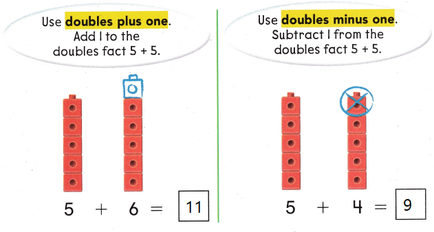 Texas Go Math Grade 1 Lesson 6.4 Answer Key Doubles Plus 1 and Doubles ...