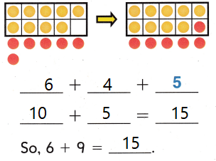 Texas Go Math Grade 1 Lesson 6.7 Answer Key Use Make a 10 to Add – Go ...