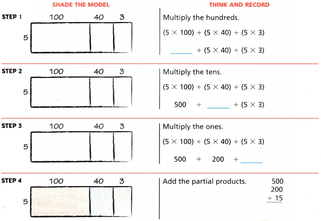 Texas Go Math Grade 4 Lesson 7.4 Answer Key Multiply Using Expanded ...