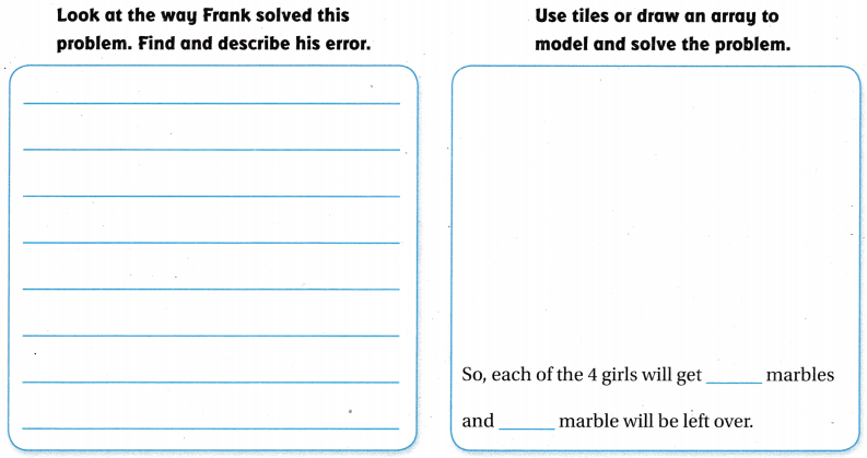 Texas Go Math Grade 4 Lesson 9.1 Answer Key Remainders – Go Math Answer Key