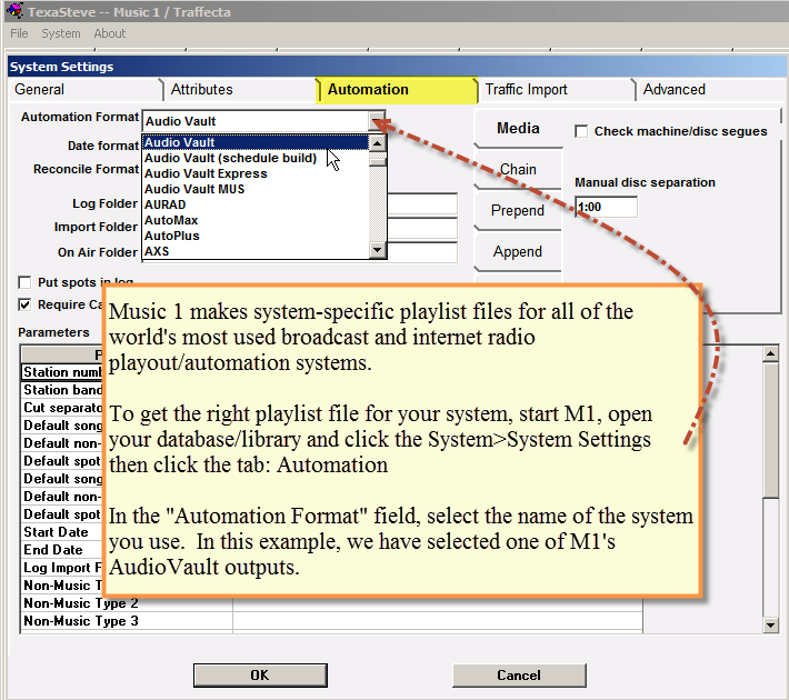 Automation / Playout System Selection – Music 1, Inc