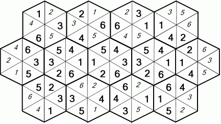 HEXAGON-numeric | Numeric and logic puzzles