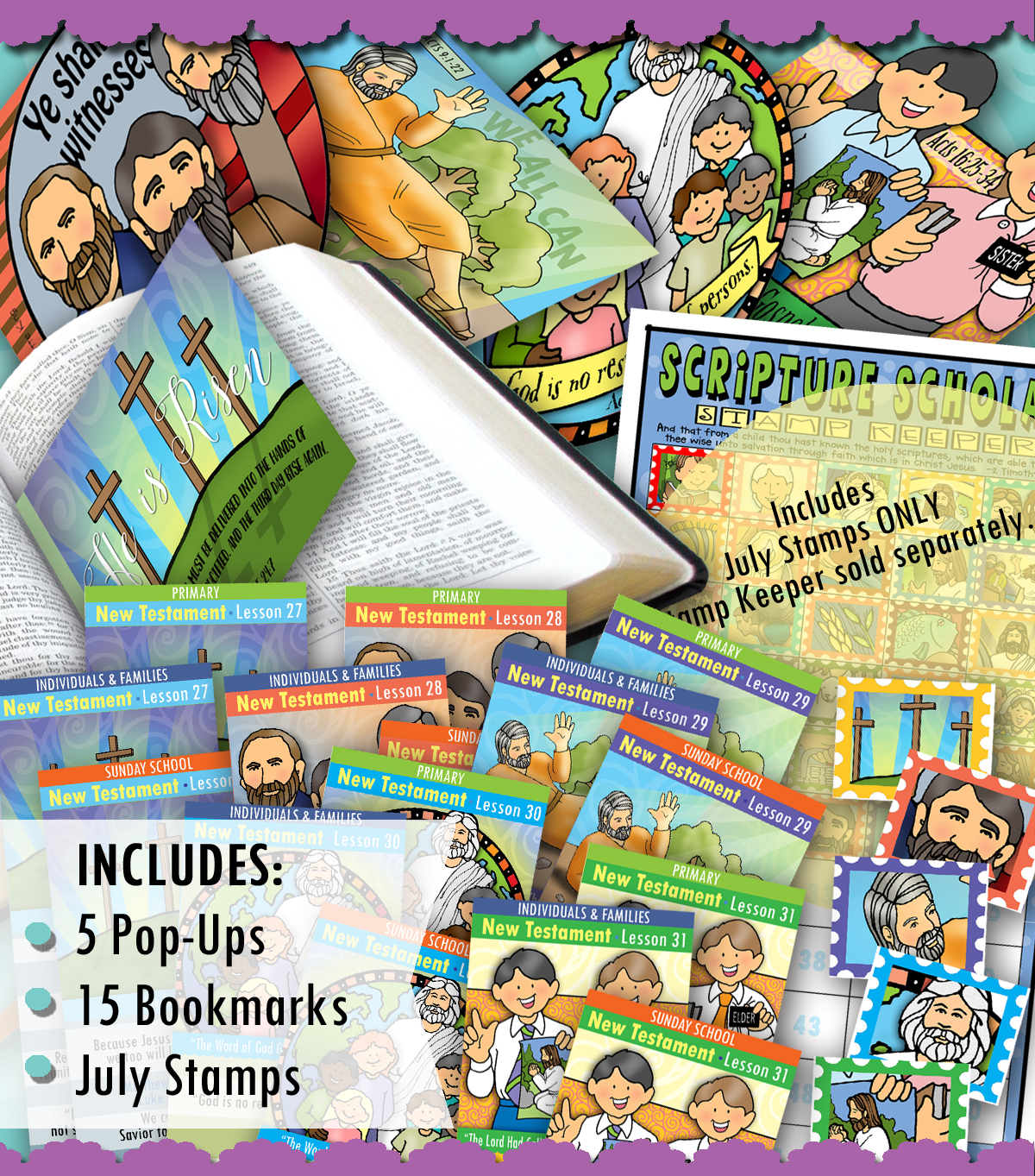 Sunday School Come Follow Me Interactive Activities July Week 1 New