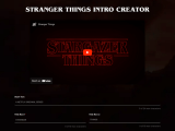 Stranger Things Intro Creator