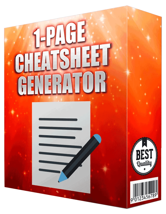 1-Page-Cheatsheet-Generator - Gplthemepro