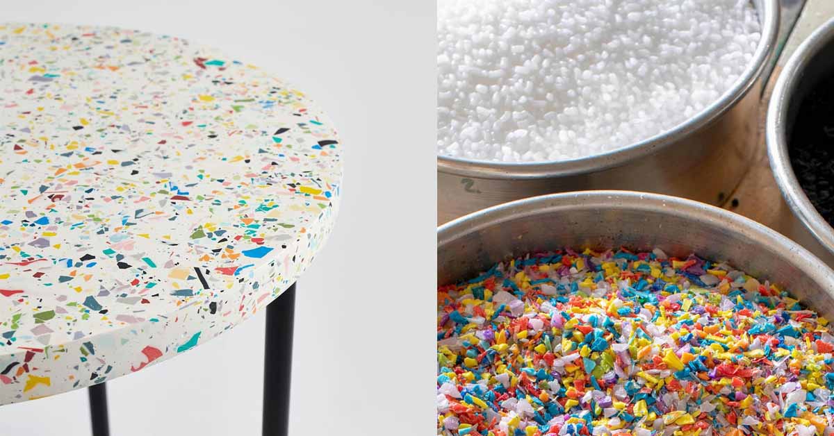 Terrazzo-Inspired Side Table Made Of Recycled Plastic By Floyd | Gr8 ...