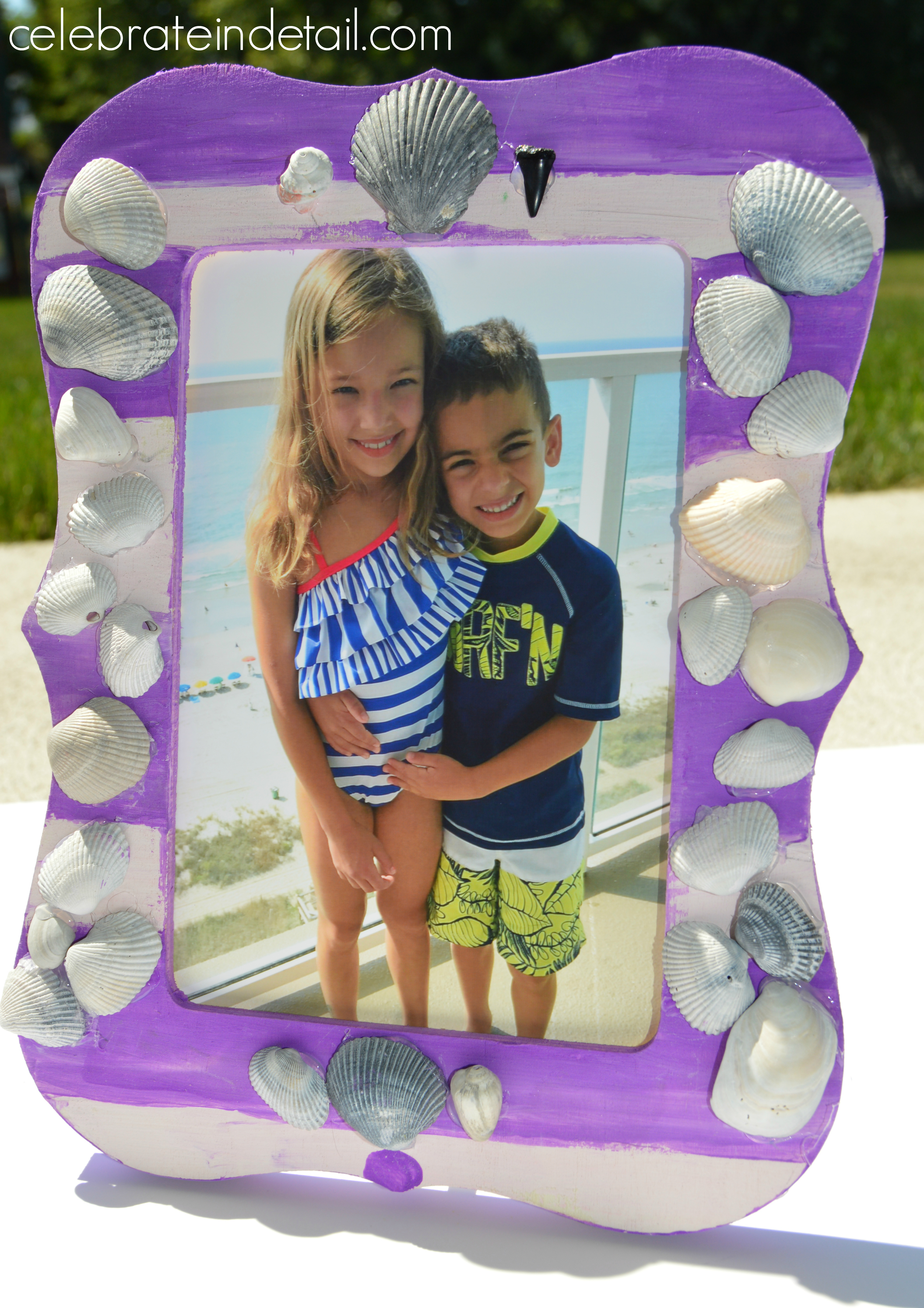 Seashell Craft Picture Frame - Gracious Adventures